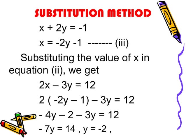 Maths ppt linear equations in two variables | PPT