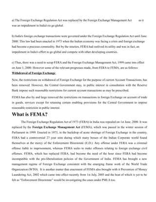 Fera & fema[1] | RTF | Business | Business and Finance