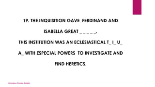 Ferdinand and Isabella quiz | PPT