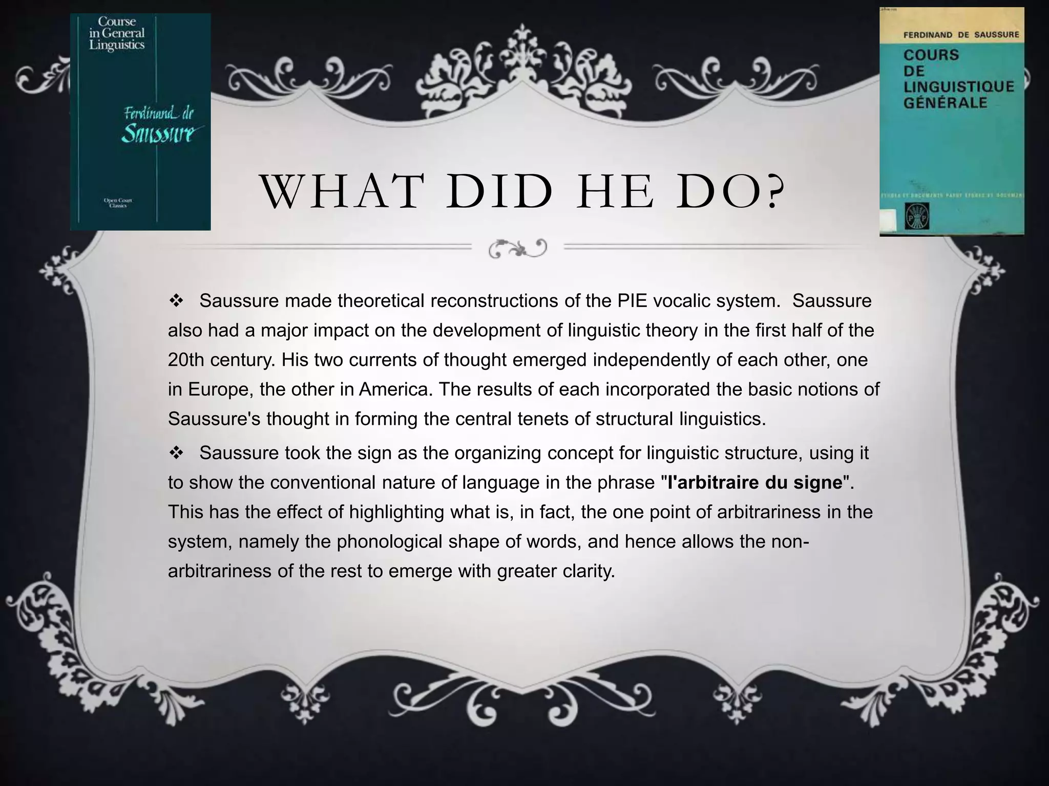 Ferdinand de saussure | PPTX