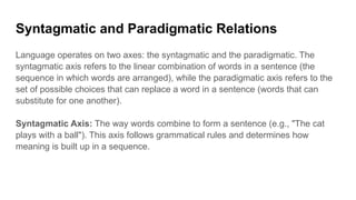 Ferdinand De Saussure Theory: Structuralism.pptx