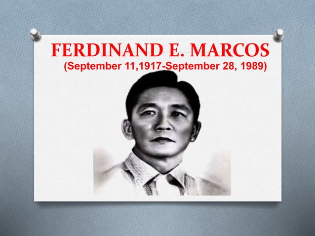 BIOGRAPHY OF PRESIDENT MARCOS | PPT