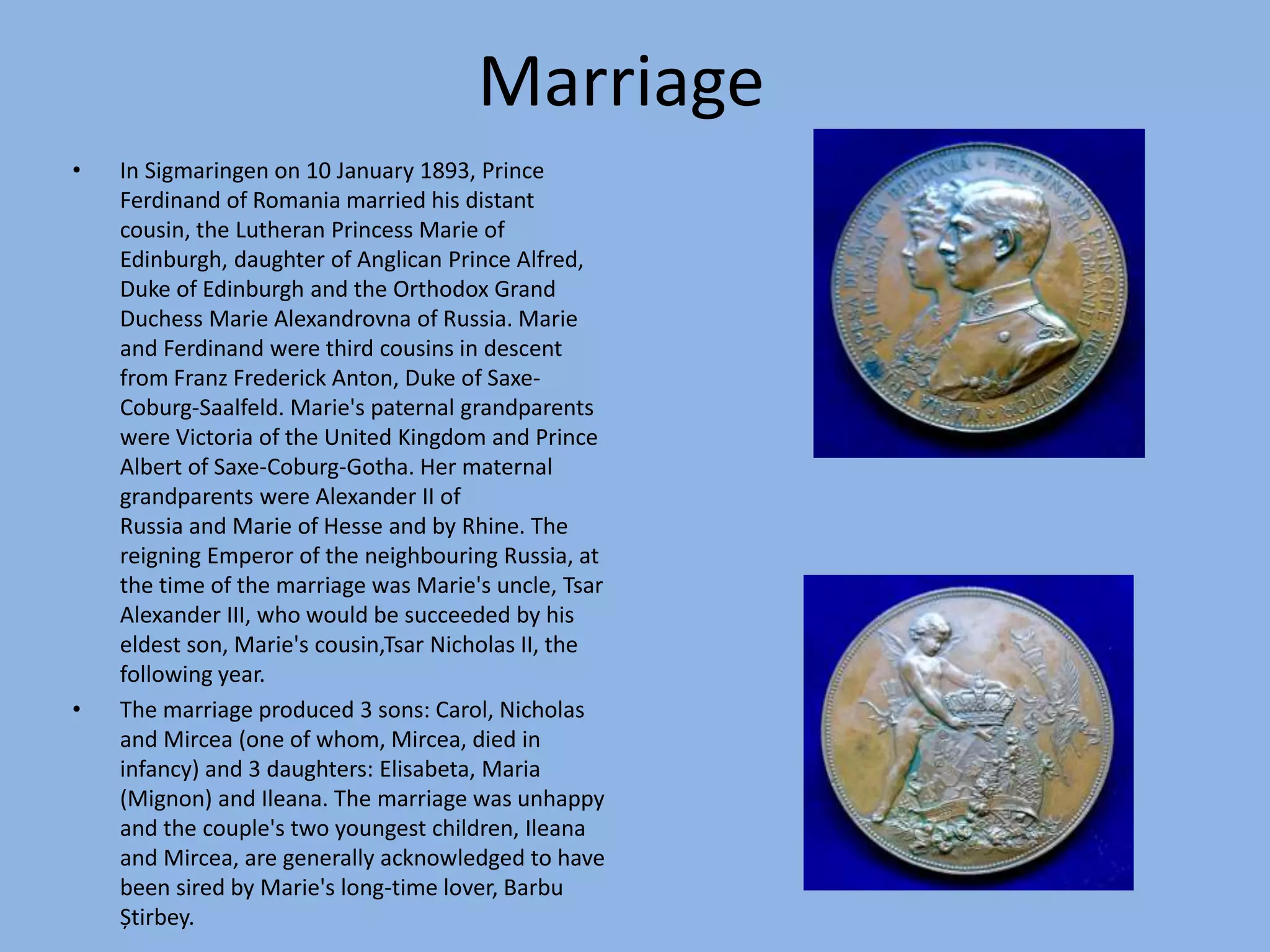 Ferdinand I of romania | PPTX | Marriage and Civil Unions | Family and ...