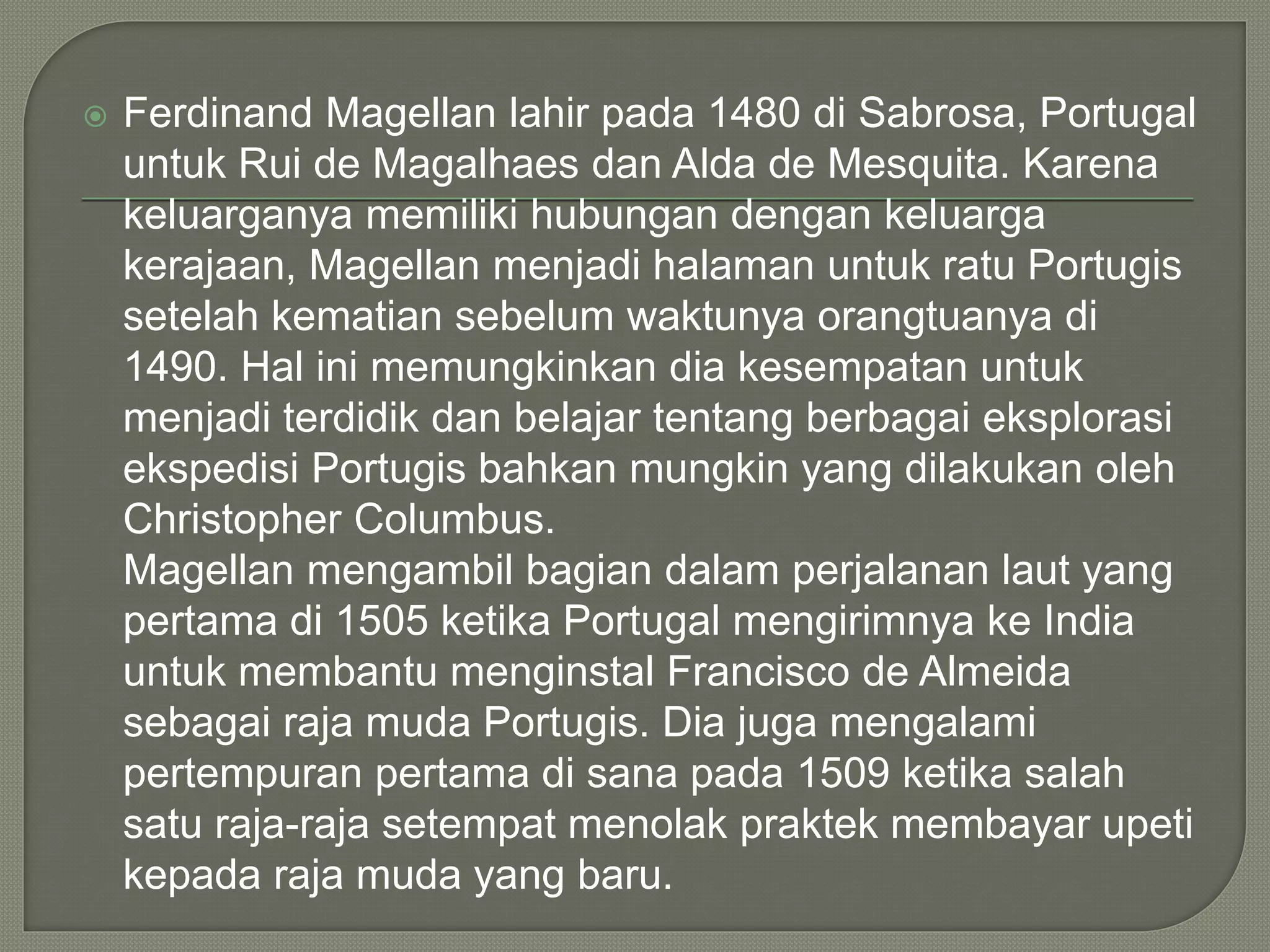 Ferdinand magellan | PPTX