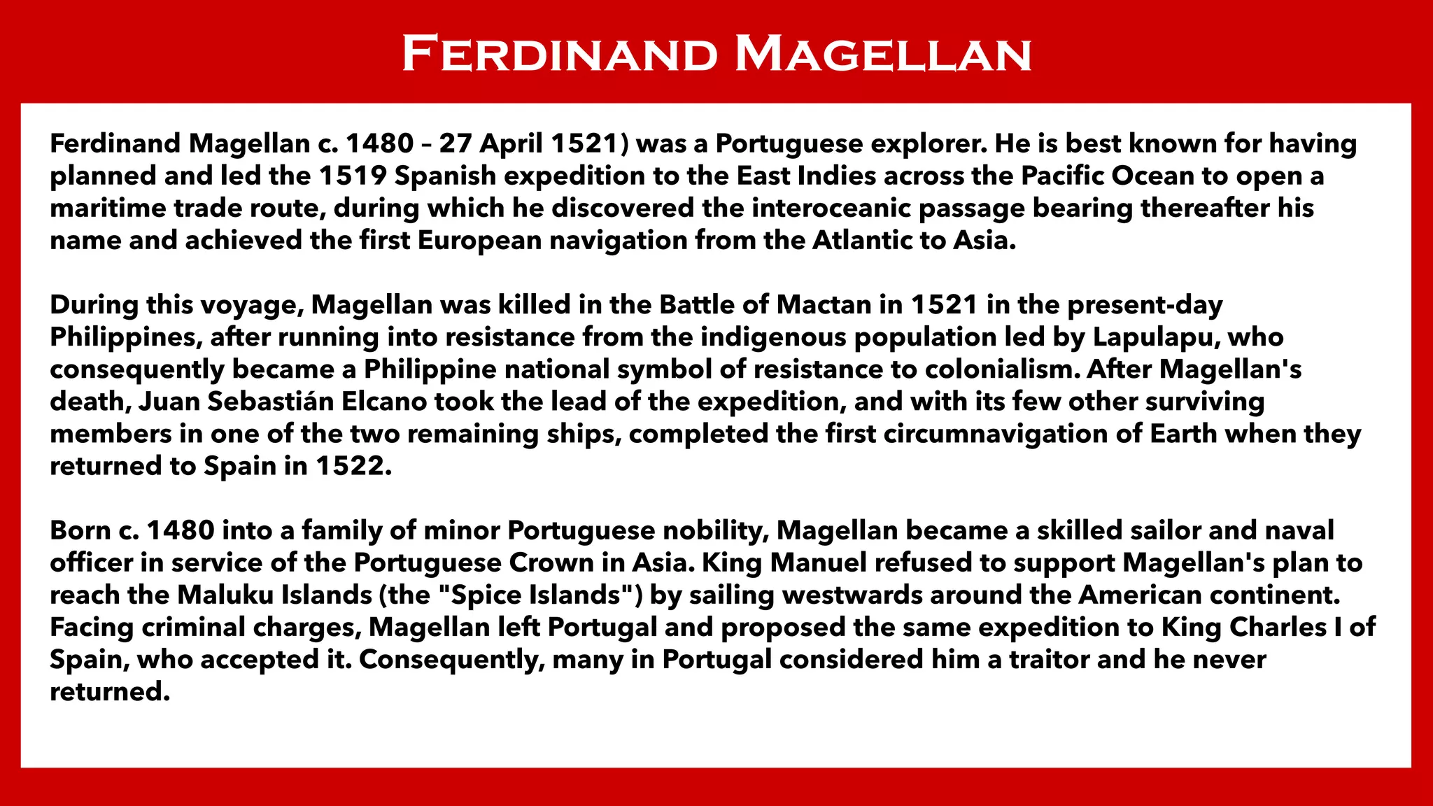 Ferdinand Magellan | PDF