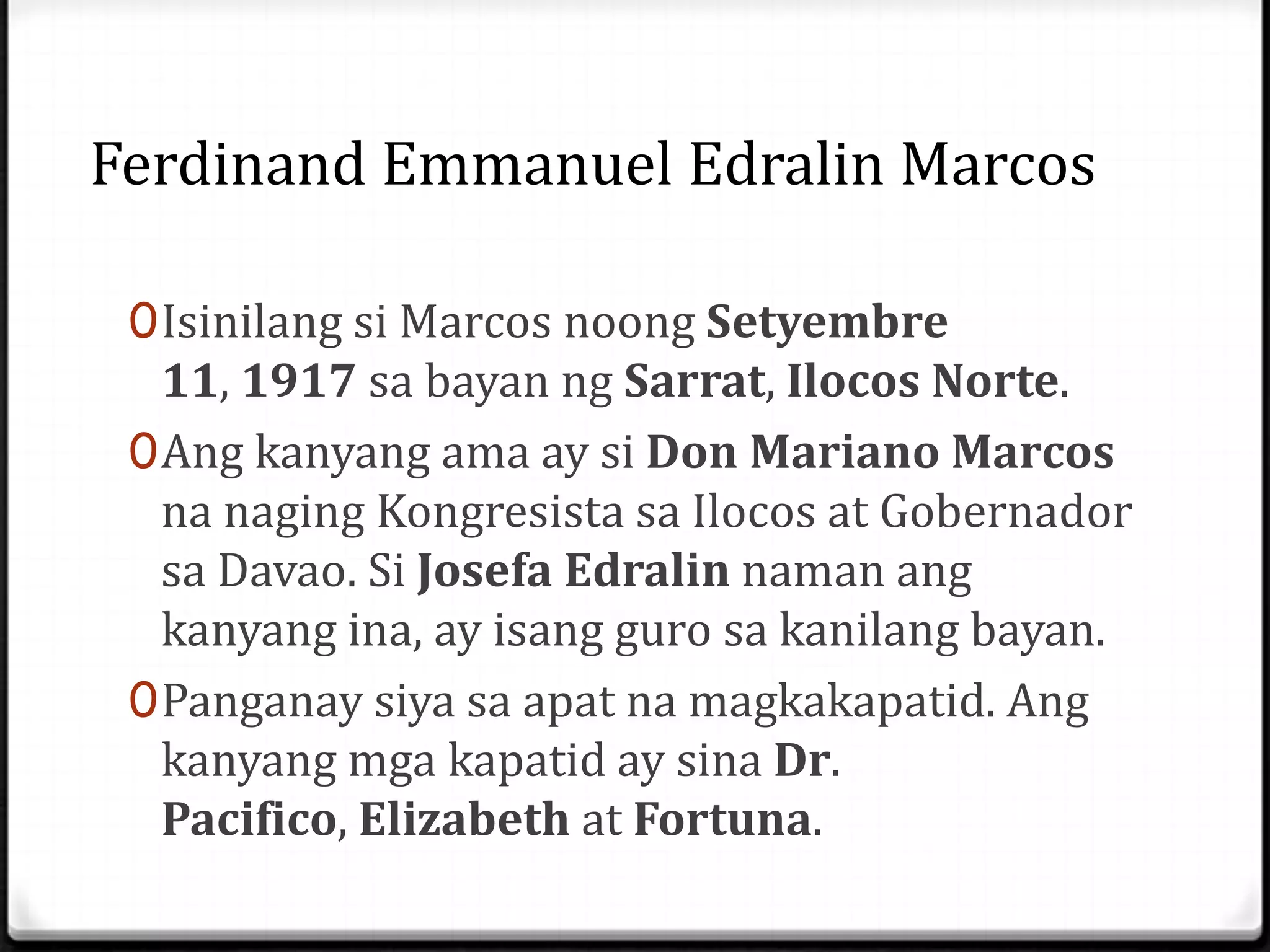 Ferdinand Marcos | PPTX