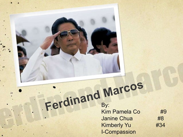 Ferdinand Marcos | PPT | Agriculture | Industries