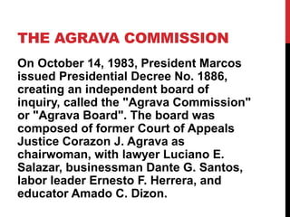 The Marcos Administration | PPTX