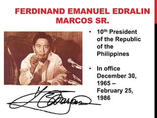 The Marcos Administration | PPTX