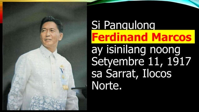 Ferdinand Marcos (born September 11, 1917, Sarrat, Philippines—died ...