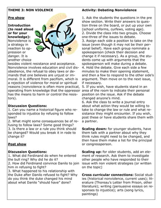 Ferdinand the Bull ACTIVITY AND ANWER SHEET | PDF