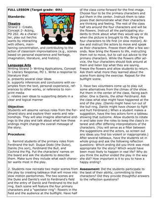 Ferdinand the Bull ACTIVITY AND ANWER SHEET | PDF