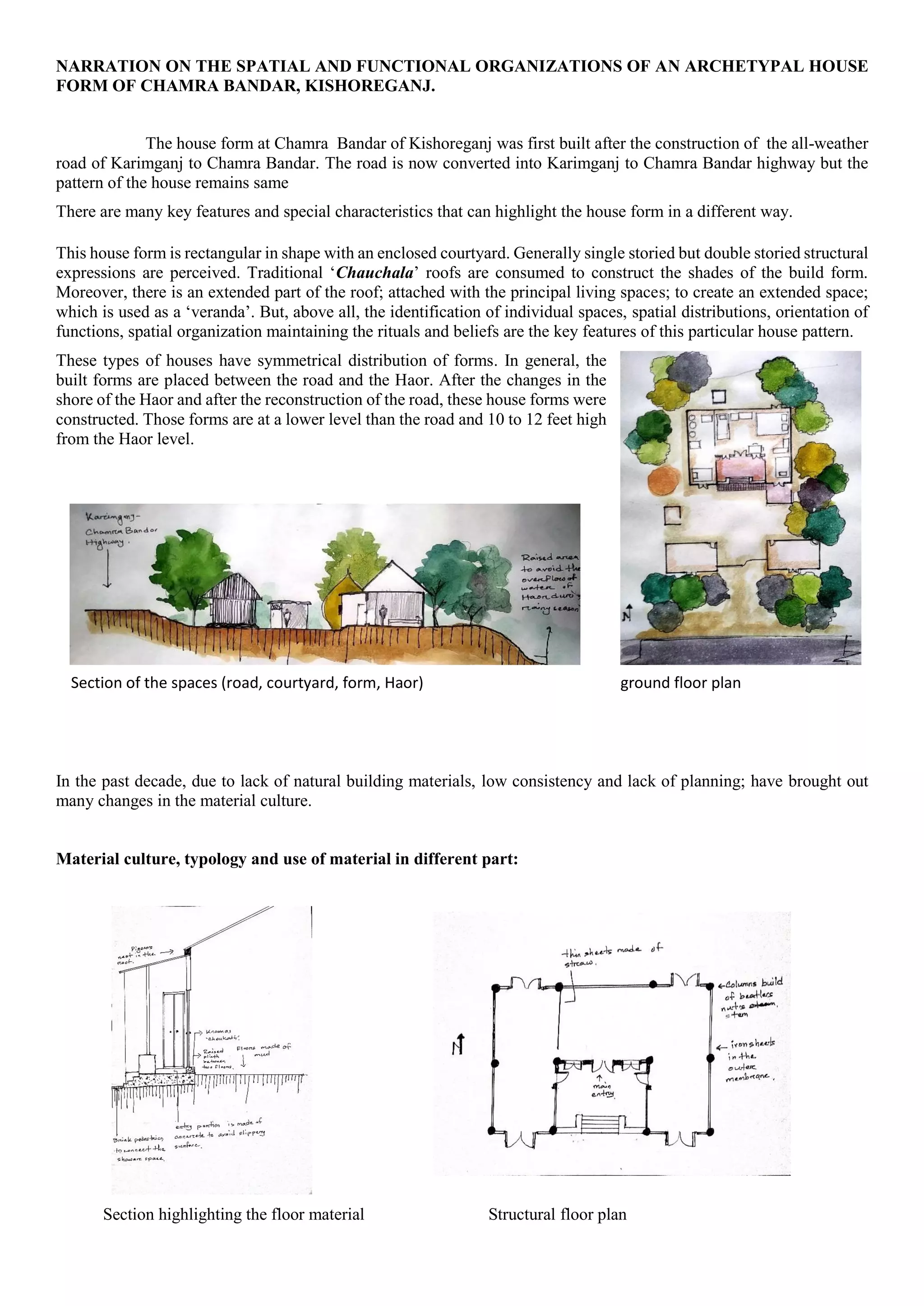 Narration on the spatial and functional organization of an archetypal ...