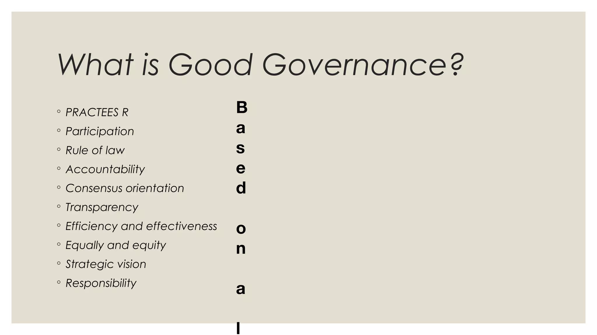 Environmental Governance | PPT