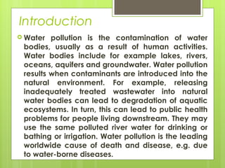 water pollution | PPT