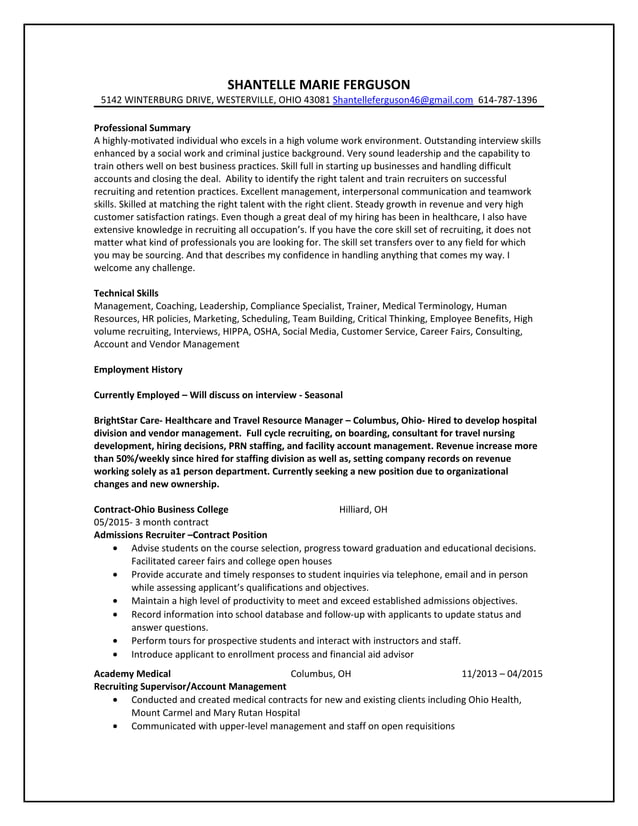 Ferguson professional resume | PDF