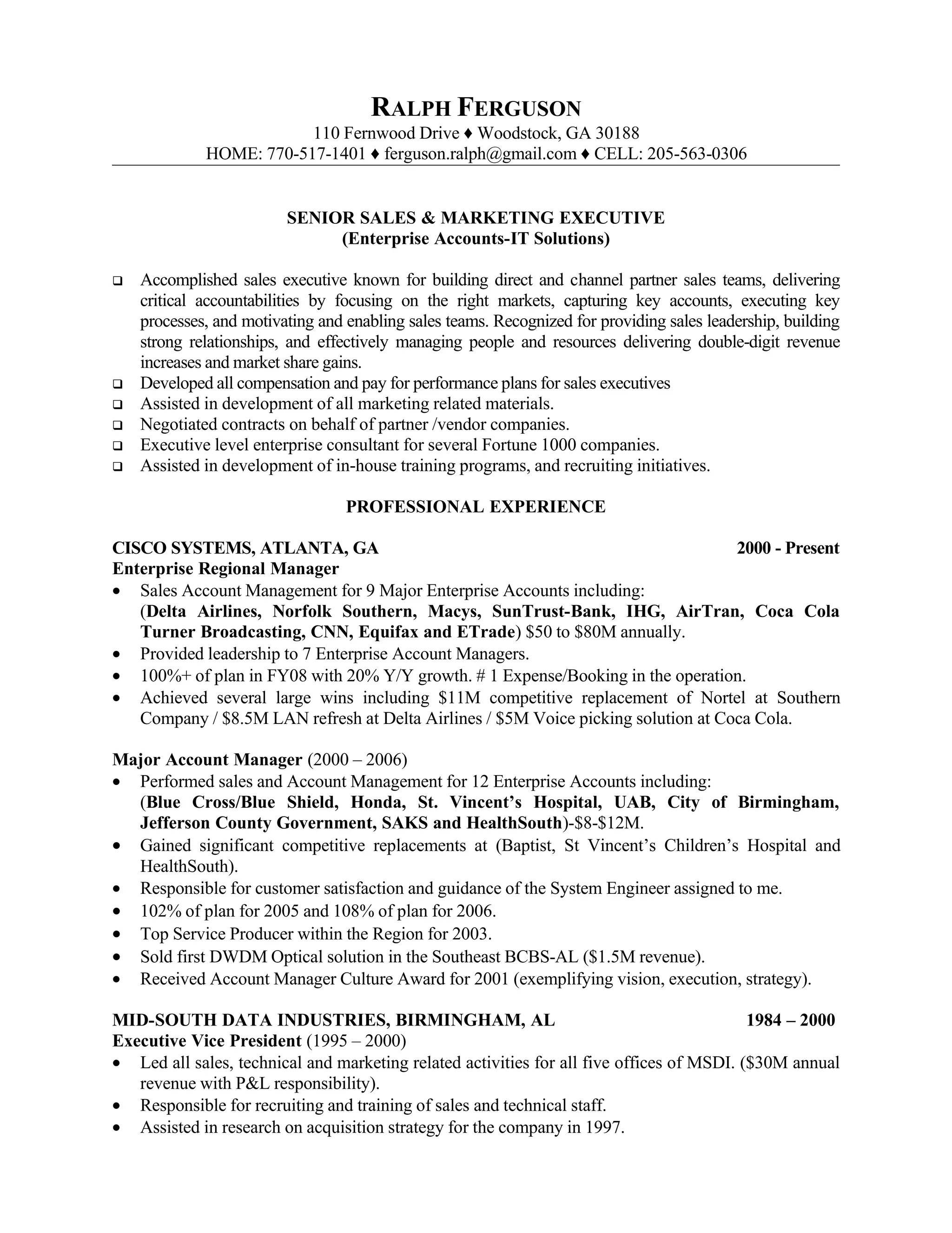 Ferguson Ralph Profile | DOC