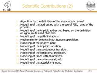 Toward Automatic Generation of Models with Probes from the SDL System ...