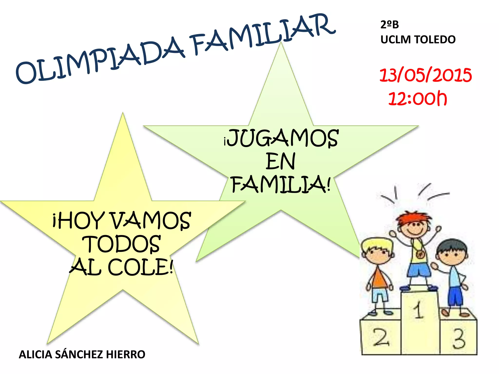 Olimpiada familiar. Pedagogía | PPT