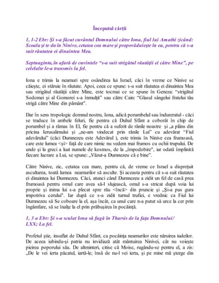 Fericitul Ieronim - comentariu la cartea profetului Iona | DOCX