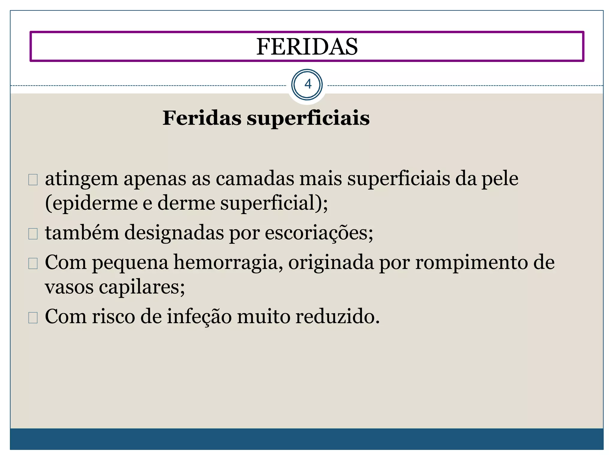 Feridas e queimaduras | PDF | First Aid | Injuries