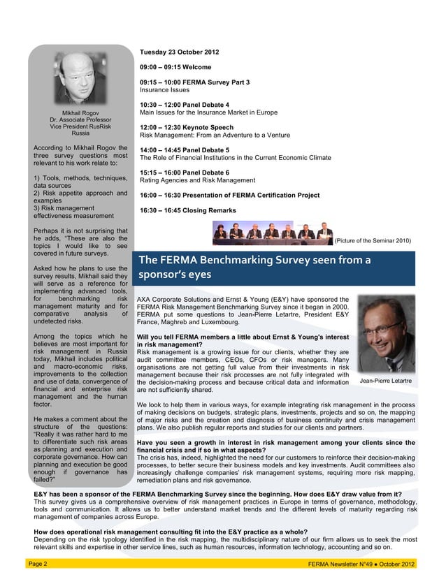 FERMA Newsletter #49 | PDF