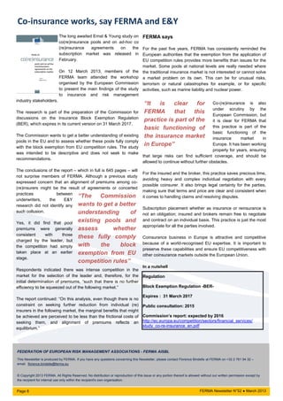 FERMA Newsletter #52 | PDF