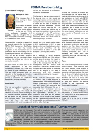 FERMA Newsletter #61 | PDF | Business Administration | Business