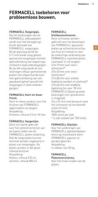 fermacell Gipsvezelplaten - Handleiding voor de verwerking | PDF