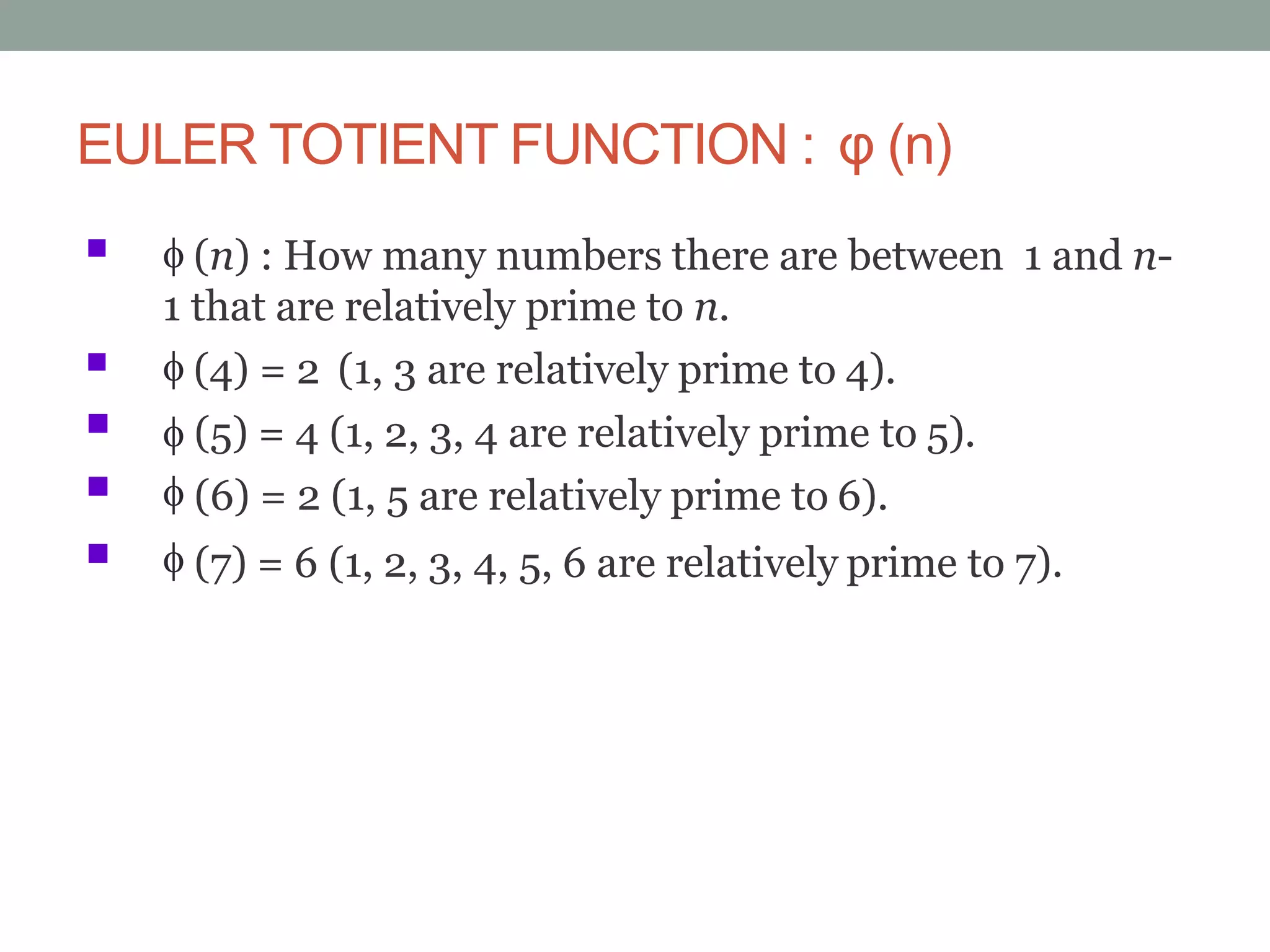 Fermat and euler theorem | PPTX