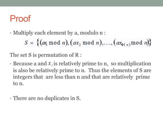 Fermat and euler theorem | PPTX