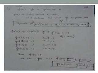 Fermat and euler theorem | PPTX