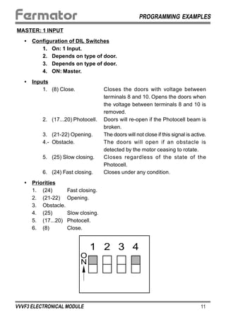 Fermator door operator_vvvf3 | PDF