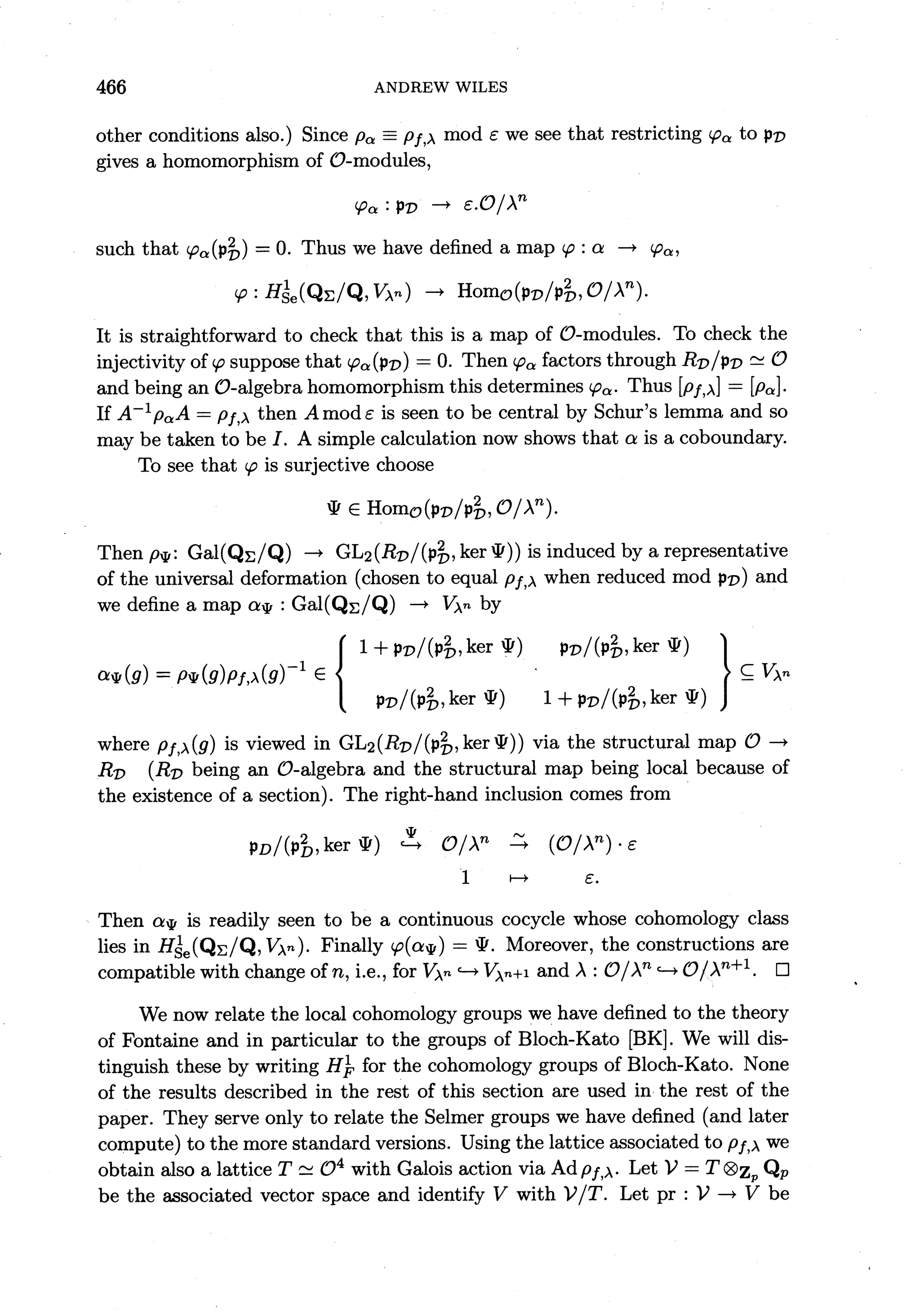 Fermat's last theorem proof by andrew wiles | PDF