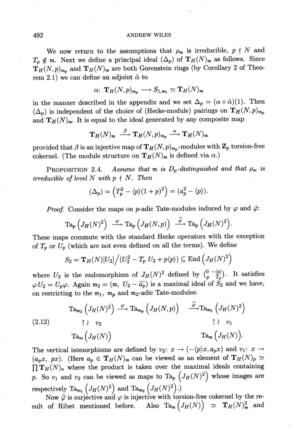 Fermat's last theorem proof by andrew wiles