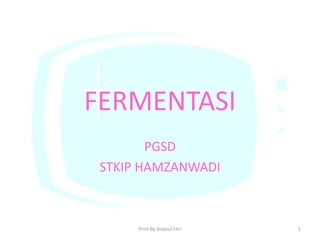 Fermentasi | PPTX
