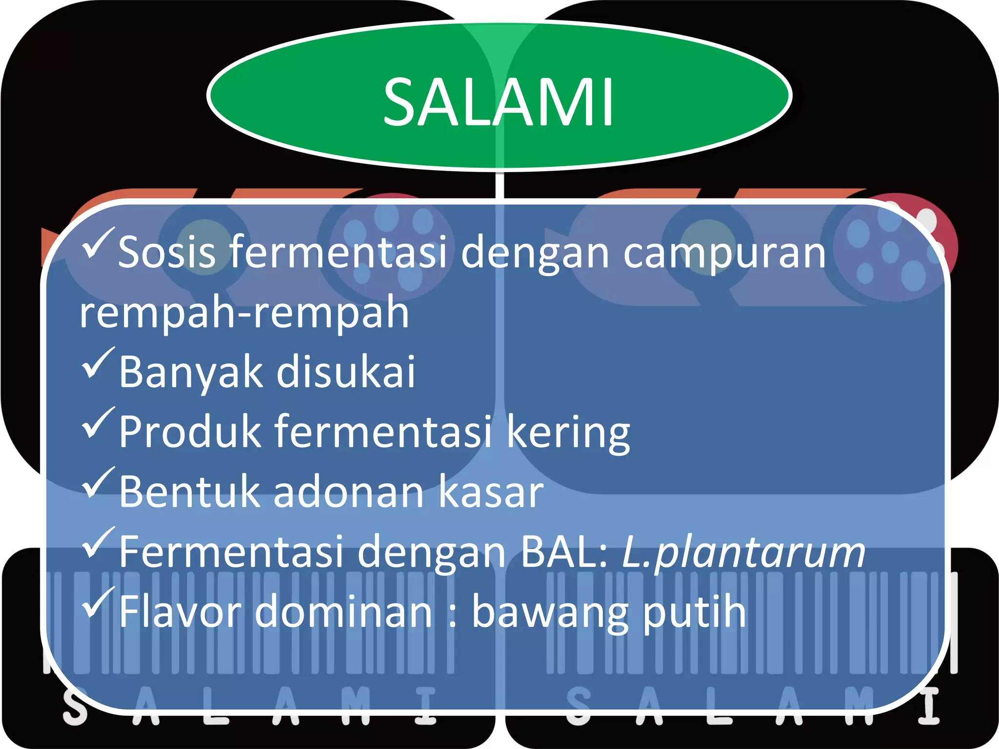Fermentasi daging (salami) | PPT