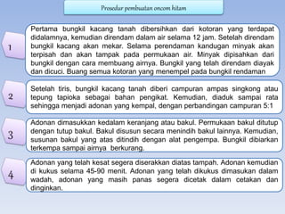 Teknologi Fermentasi pada Oncom | PPTX