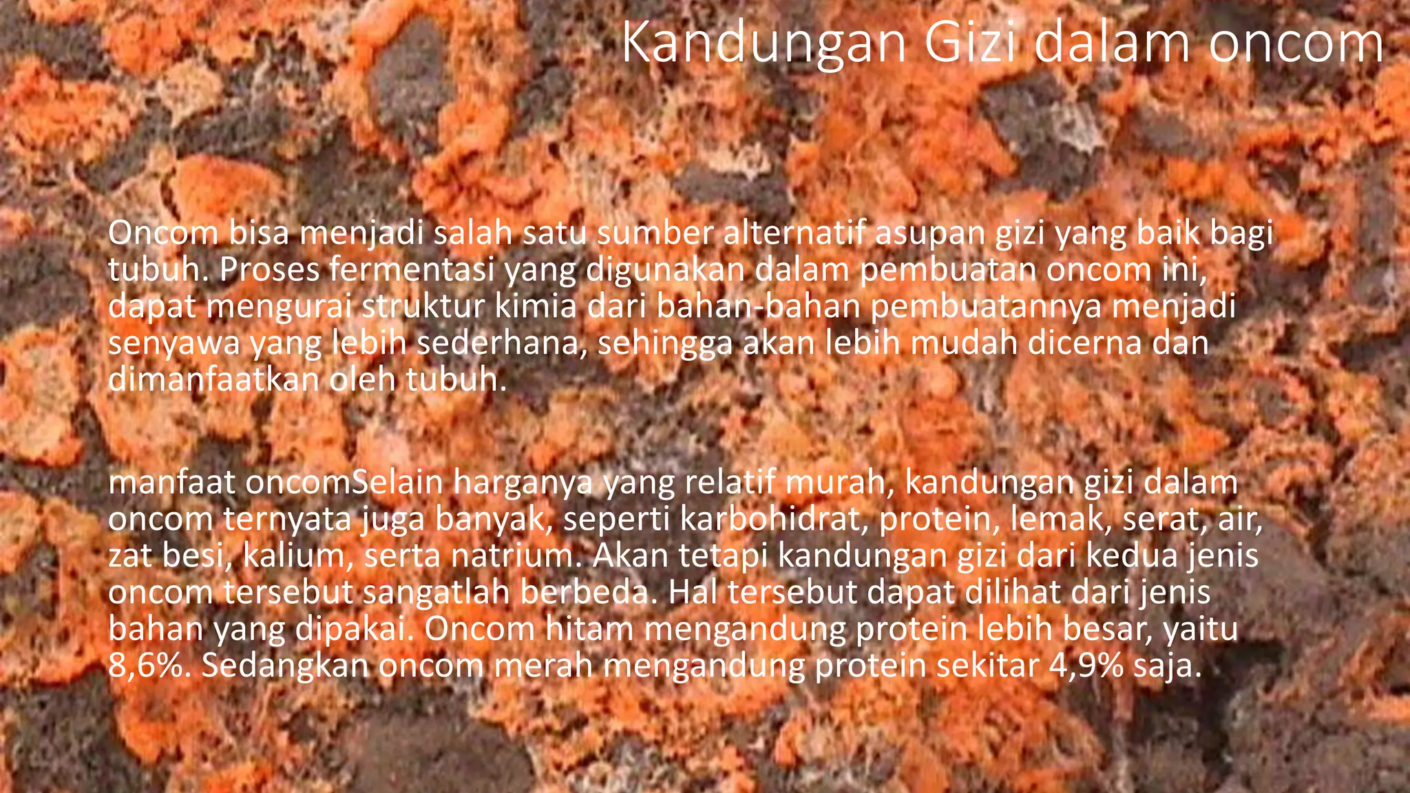 Fermentasi Oncom - Proses Respirasi Anaerob | PPTX