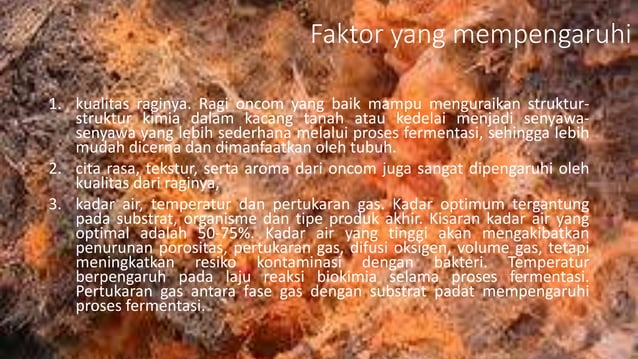 Fermentasi Oncom - Proses Respirasi Anaerob | PPTX