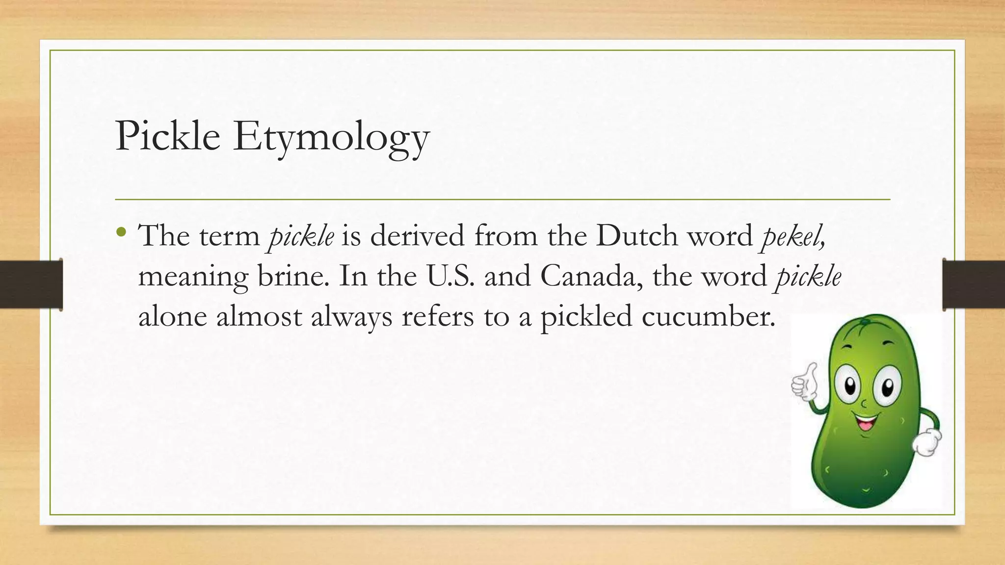 Fermented food pickle | PPTX