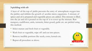 Fermented food pickle | PPTX