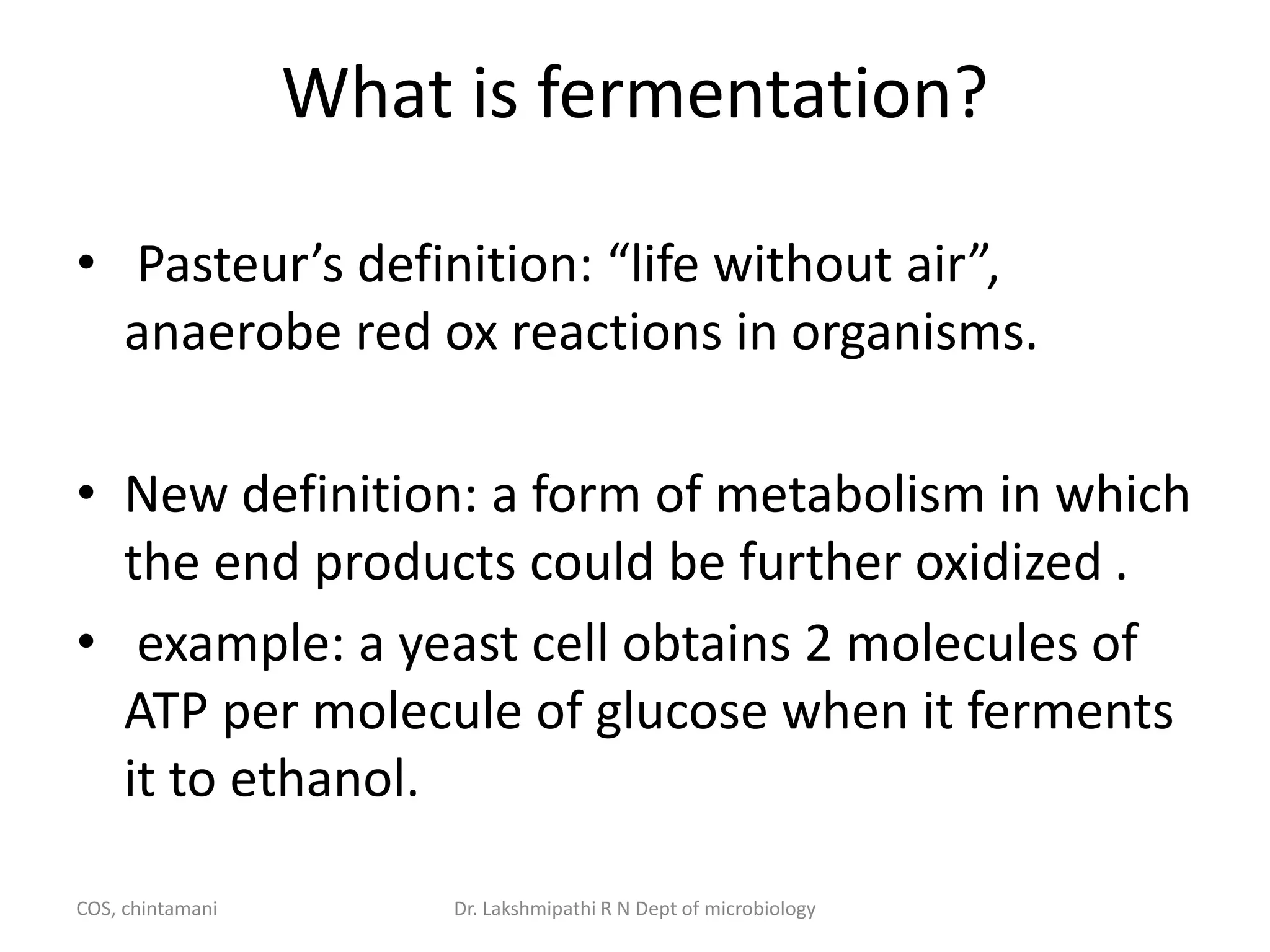 Fermentation | PPTX
