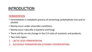 Fermentation | PPTX