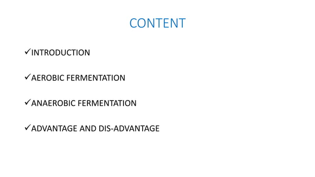 Fermentation | PPTX | Chemistry | Science