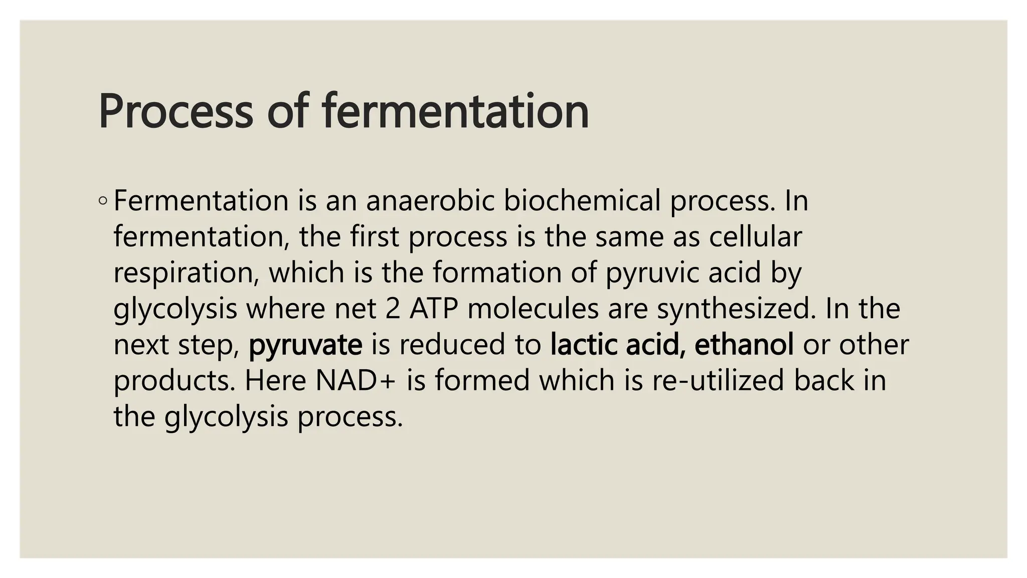 fermentation -types of fermentation, pathways, process, applicationpptx ...