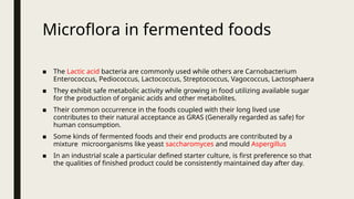Fermentation of food by natural and artificial methods | PPT