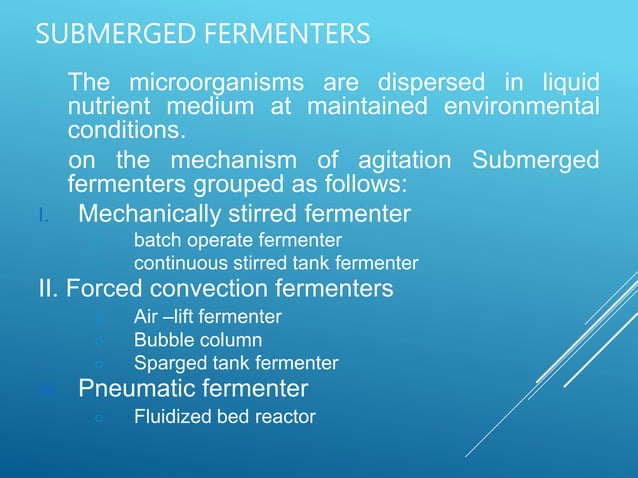 Fermentation design & types | PPTX