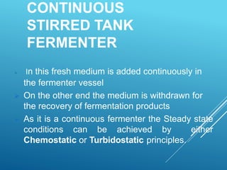 Fermentation design & types | PPTX