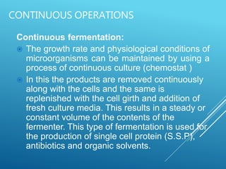 Fermentation design & types | PPTX